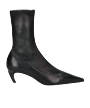 Khaite Valerie Pointed Toe Boots - Black