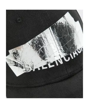 Balenciaga Baseball Cap With Graphic Logo Patch