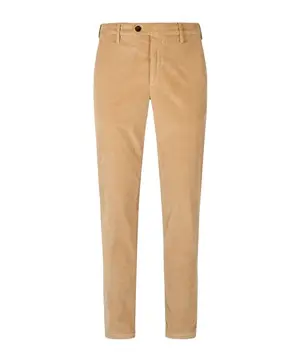 Canali Corduroy Slim-fit Pants - Khaki