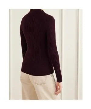 JOSEPH Polo Collar Knit Sweater - Purple
