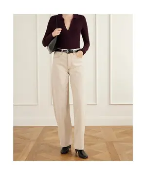JOSEPH Polo Collar Knit Sweater - Purple