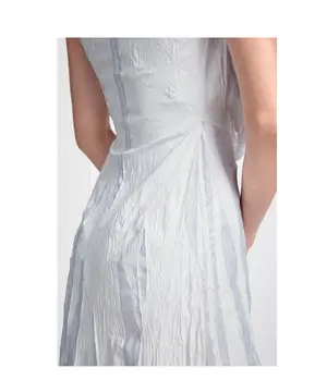 MAISON MARGIELA Cowl-neck Crinkled Maxi Dress