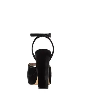 Fendi After 9 Velvet Sandals - Black