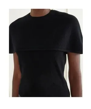 Simkhai Yuki Cape-effect Cashmere Top