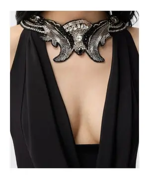 Versace Embellished Halterneck Dress