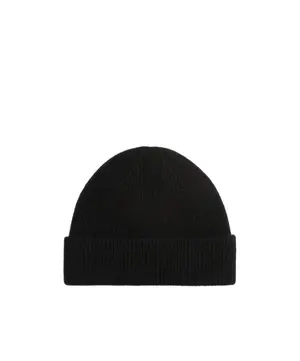 Zegna Ribbed Hat Black