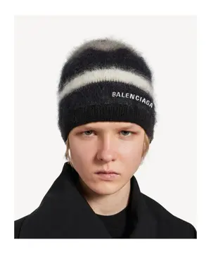 Balenciaga Striped Beanie