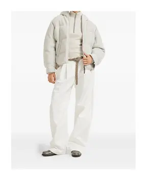 Brunello Cucinelli Padded Zip-up Jacket - Beige