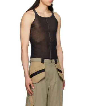 DION LEE Round-neck Sleeveless Tank Top