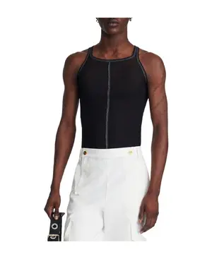 DION LEE Round-neck Sleeveless Tank Top