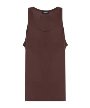 Dsquared2 Logo-patch Vest - Brown