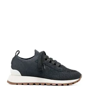 Brunello Cucinelli Knit Lace-up Sneakers