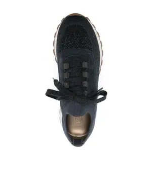 Brunello Cucinelli Knit Lace-up Sneakers