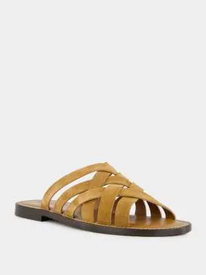 Brunello Cucinelli Open Toe Slip-on Sandals