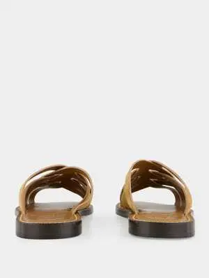 Brunello Cucinelli Open Toe Slip-on Sandals