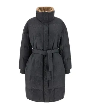 Brunello Cucinelli Flannel Down Coat