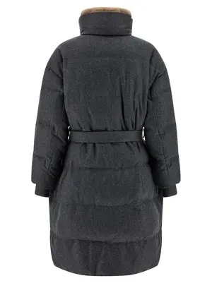 Brunello Cucinelli Flannel Down Coat