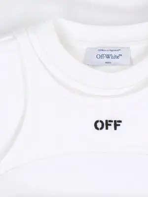Off-White Logo Embroidered Crewneck T-shirt