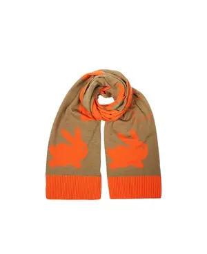 J.W.ANDERSON Patterned-intarsia Wool Scarf - Brown