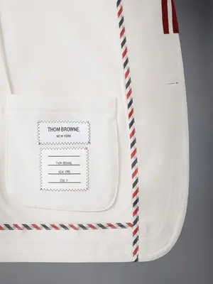 Thom Browne 4-bar Stripe Cotton Cardigan