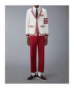 Thom Browne 4-bar Stripe Cotton Cardigan