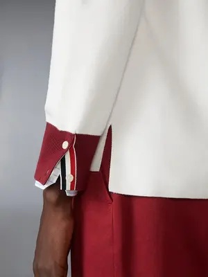 Thom Browne 4-bar Stripe Cotton Cardigan