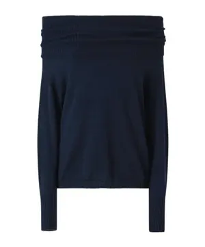 Pinko Off-shoulder Ribbed Jumper