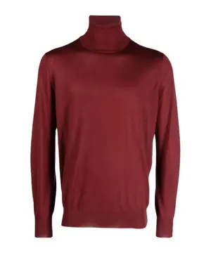 Brunello Cucinelli Roll-neck Long-sleeve Jumper - Red