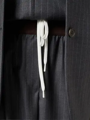 Miu Miu Pinstripe Pants - Slate Grey