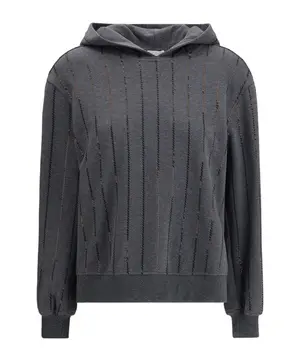 Brunello Cucinelli Sequin-embellishment Hoodie - Black