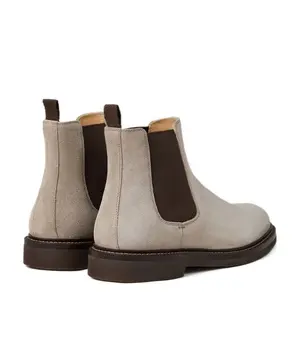 Brunello Cucinelli Elasticated-panelled Chelsea Ankle Boots