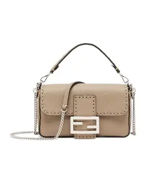 Fendi Baguette Mini Shoulder Bag - Grey