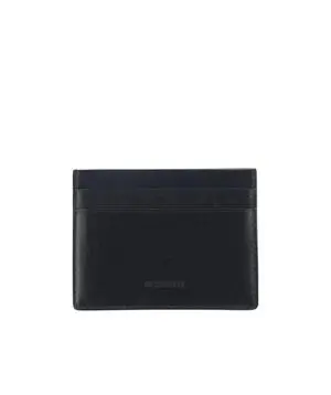 JIL SANDER Logo Embossed Card Holder - Black