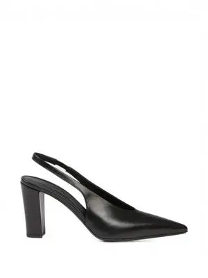 Liviana Conti Carla Pointed-toe Slingback Pumps - Black
