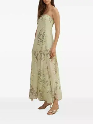 EVER NEW Kimora Strapless Floral-print Midi Dress