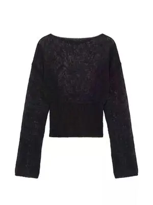 REFORMATION Soren Sheer-knit Sweater