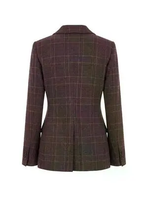 Max Mara Abate Check-pattern Single-breasted Blazer
