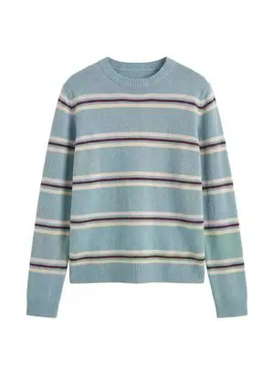 REFORMATION Boyfriend Striped Sweater - Blue