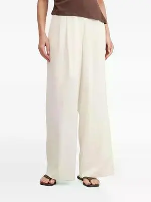 EVER NEW Annabelle Pleated Palazzo Pants - Neutrals