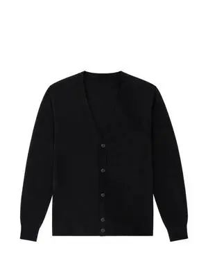Emporio Armani V-neck Button-up Cardigan - Black