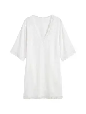 REFORMATION Sonny Lace-trim Mini Dress - White