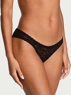 Victoria's Secret The Lacie Lace Ultra-low Cheeky Panty - Black