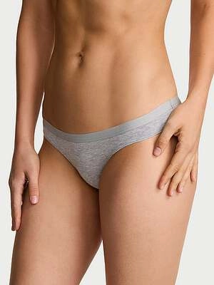 Victoria's Secret Stretch Cotton Ultra-low Cheeky Panty - Grey