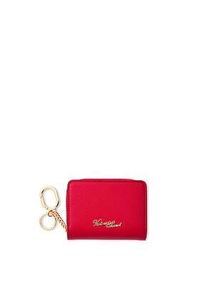Victoria's Secret Small Zip Wallet Keychain - Red