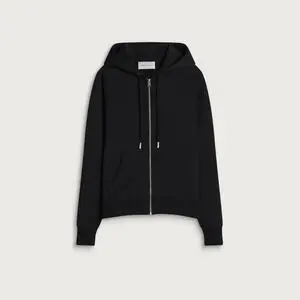 AMI Paris Adc Loopback Zip Hoodie - Black
