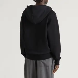 AMI Paris Adc Loopback Zip Hoodie - Black