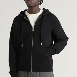 AMI Paris Adc Loopback Zip Hoodie - Black