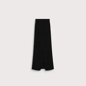 MAISON MARGIELA Fusion Jersey Waistband Maxi Skirt Pants - Black