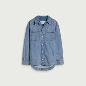 AMI Paris Indigo Denim Overshirt - Blue