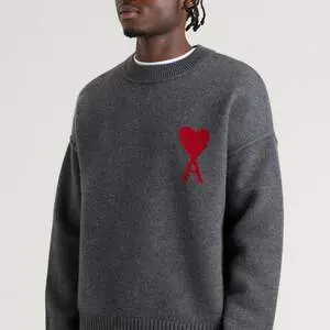 AMI Paris Crewneck Contrasted Adc Jumper